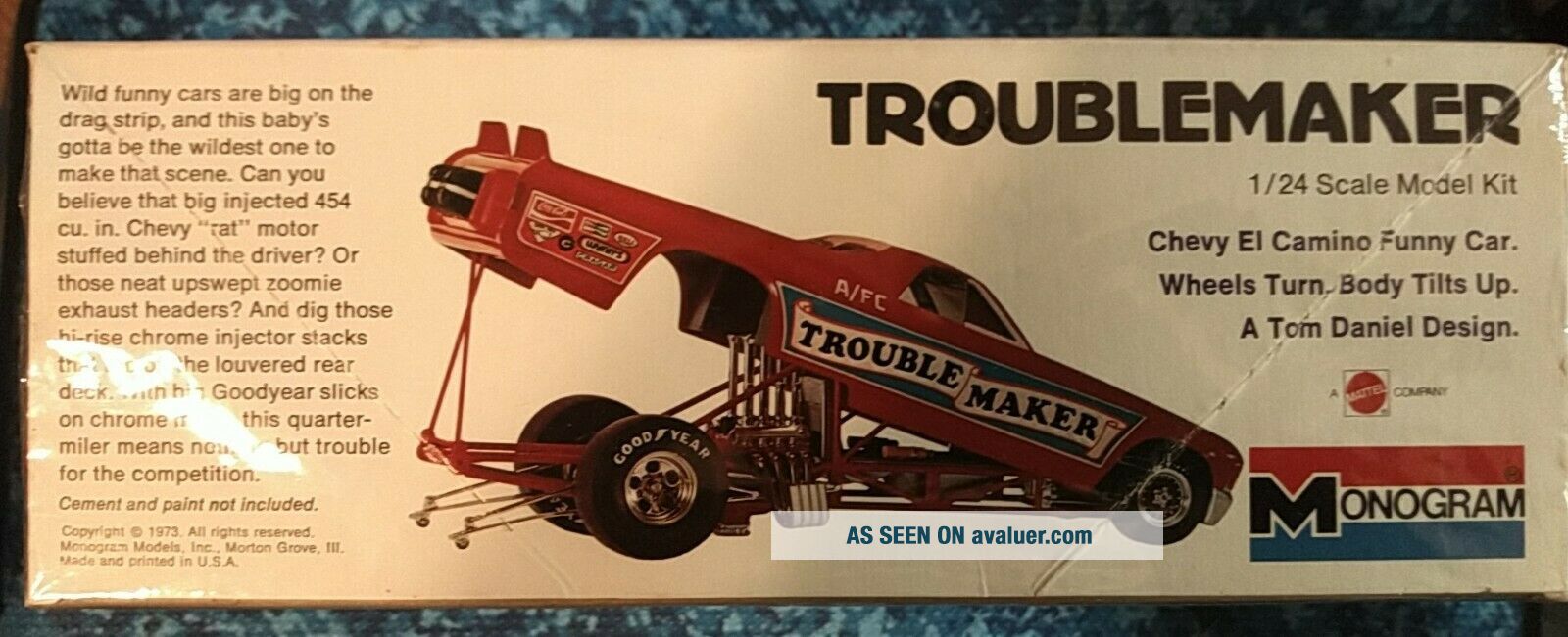 Tom Daniel 1973 Release Troublemaker W/ Coca Cola Decals. | #6836108