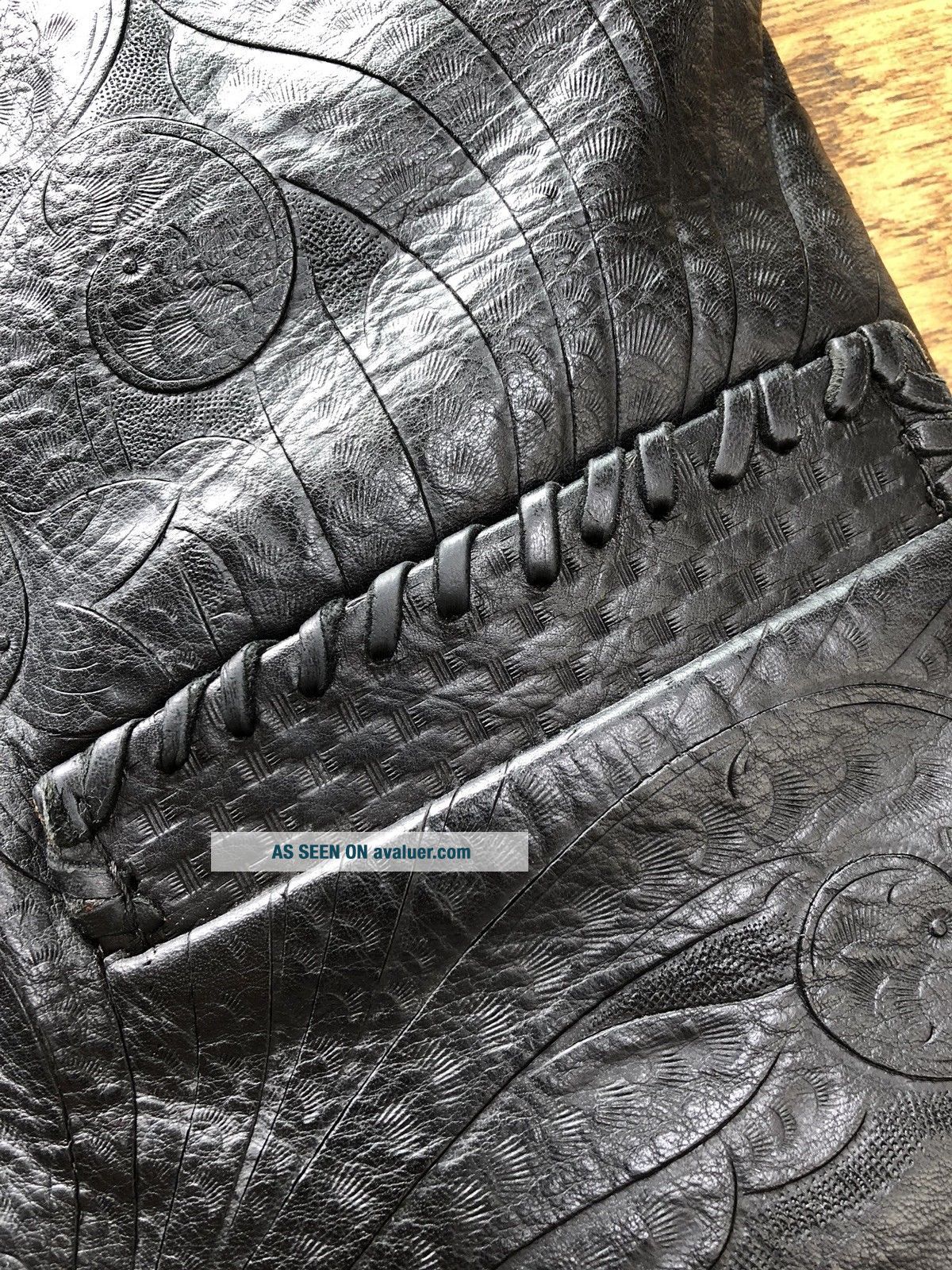 Alan Michael USA Vintage 90’s Hand Tooled Leather Vest Size L Unisex ...