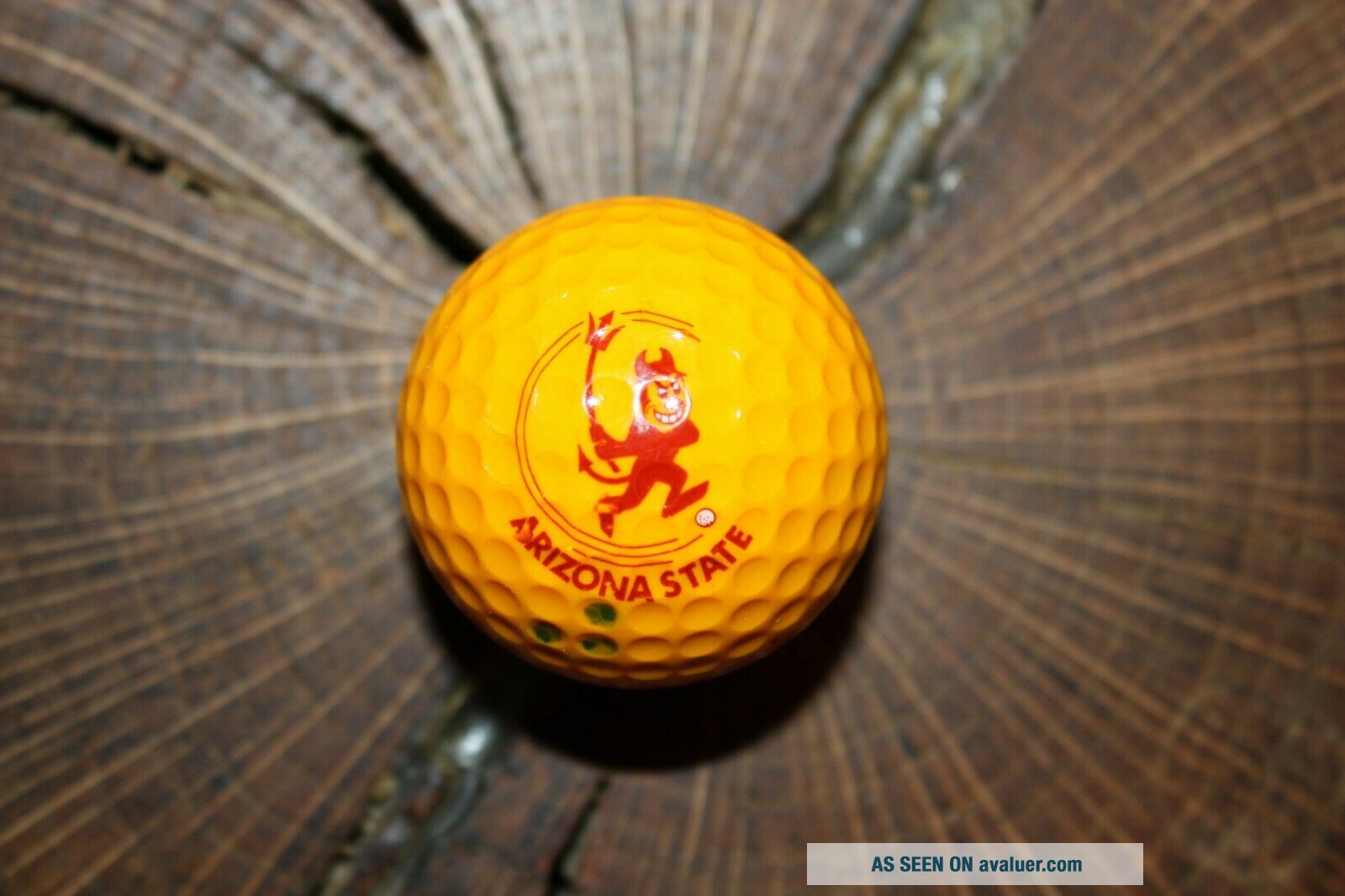 VINTAGE MUSTARD AND MAROON PING GOLF BALL ARIZONA ST | #6844123
