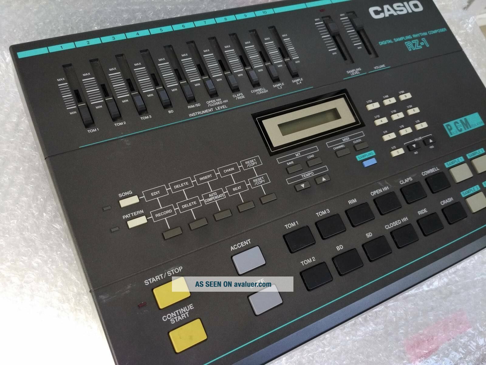 CASIO RZ - 1 Digital Sampling Rhythm Composer Drum Machine 80s Rare ...