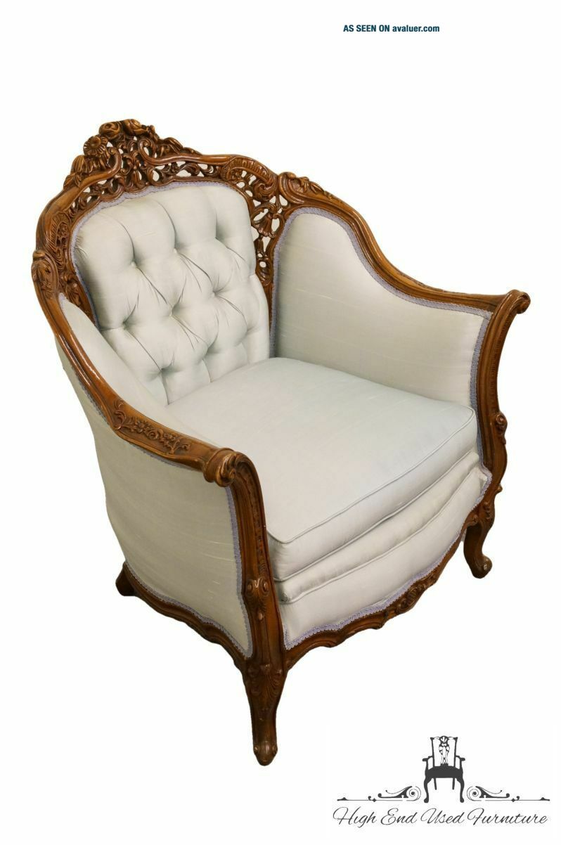 COLONIAL HANDCRAFTED Victorian Style Parlor Accent Arm Chair | #6851685
