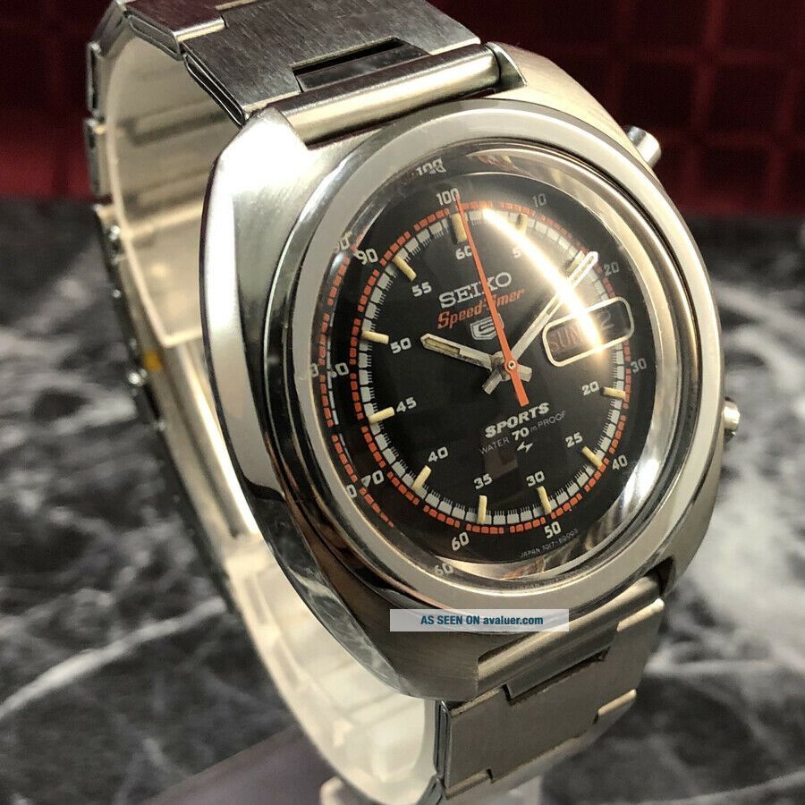 Vintage 1970s SEIKO 5 SPORTS Speed Timer 7017 - 6010 Automatic ...