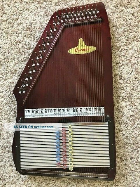 RARE RBI Caroler Chromaharp Autoharp Zither With 28 Button | #6882555