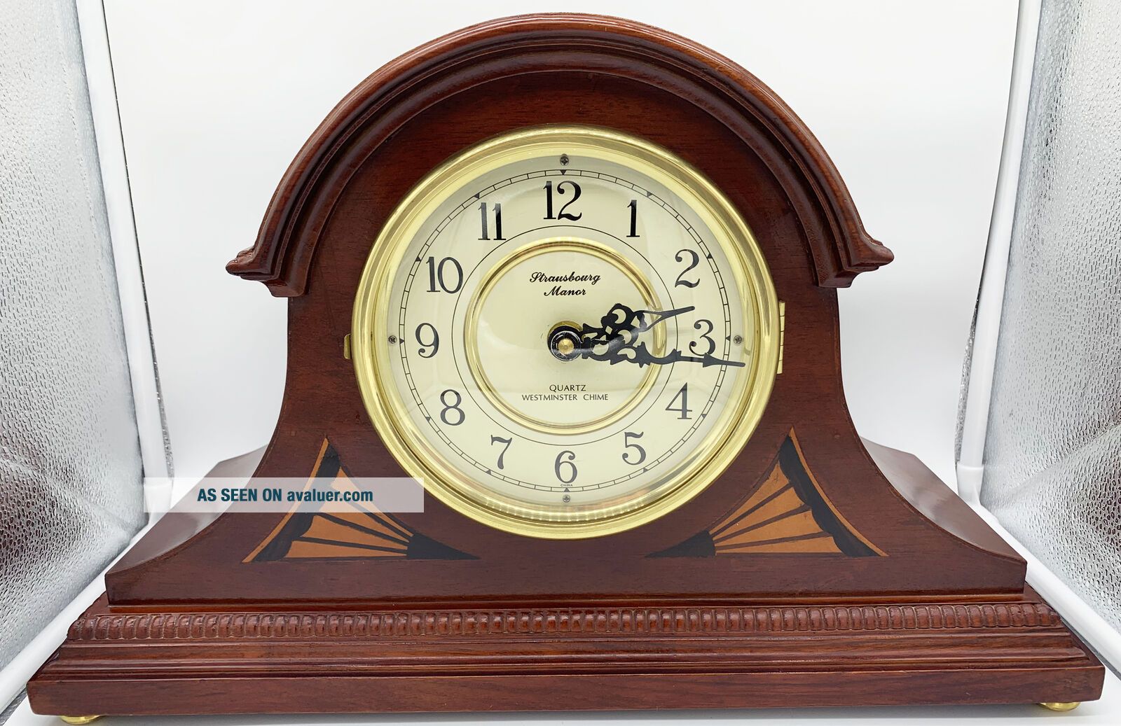 Vintage Strausbourg Manor Quartz Westminster Chime Mantel Clock (Large ...