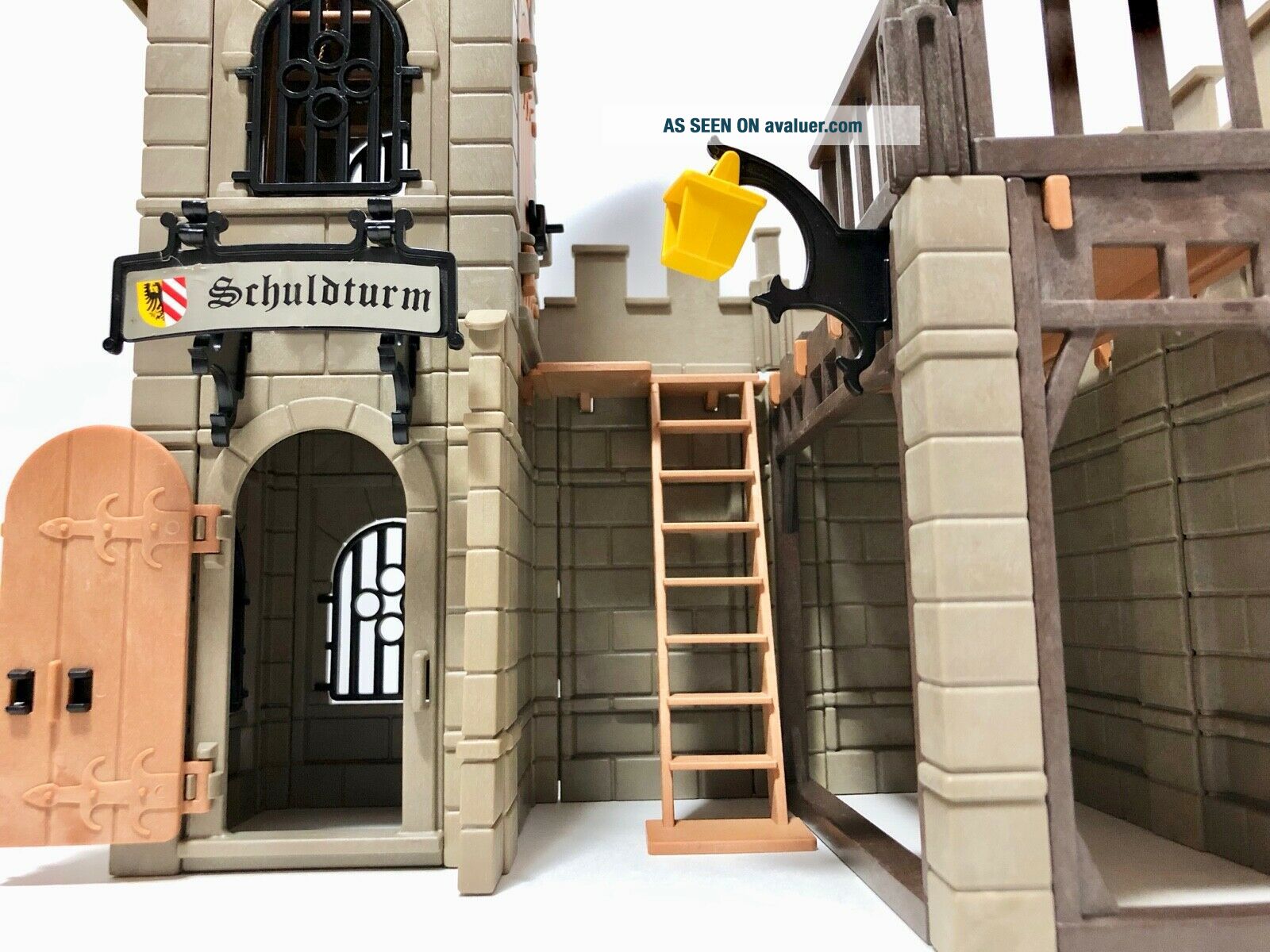 Playmobil Vintage Medieval Knights Castle 3445 Castle Prison Bell Tower ...