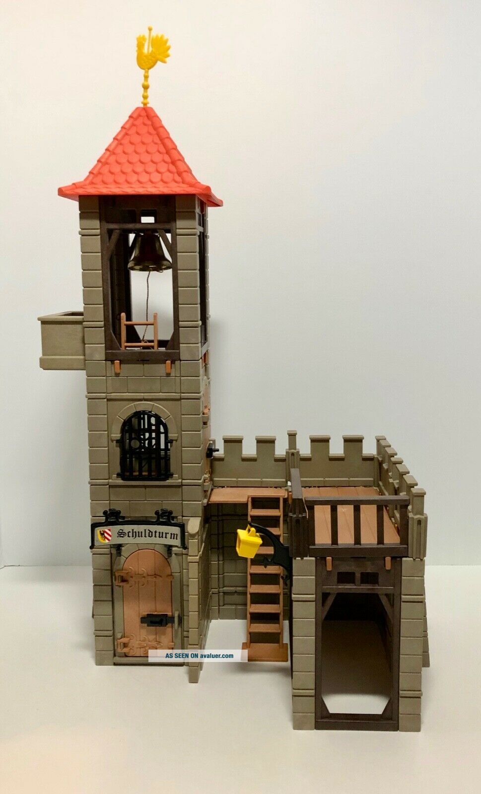 Playmobil Vintage Medieval Knights Castle 3445 Castle Prison Bell Tower ...