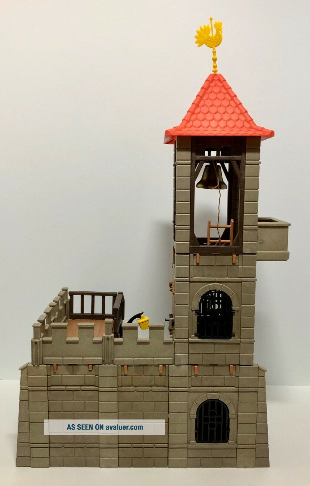 Playmobil Vintage Medieval Knights Castle 3445 Castle Prison Bell Tower ...