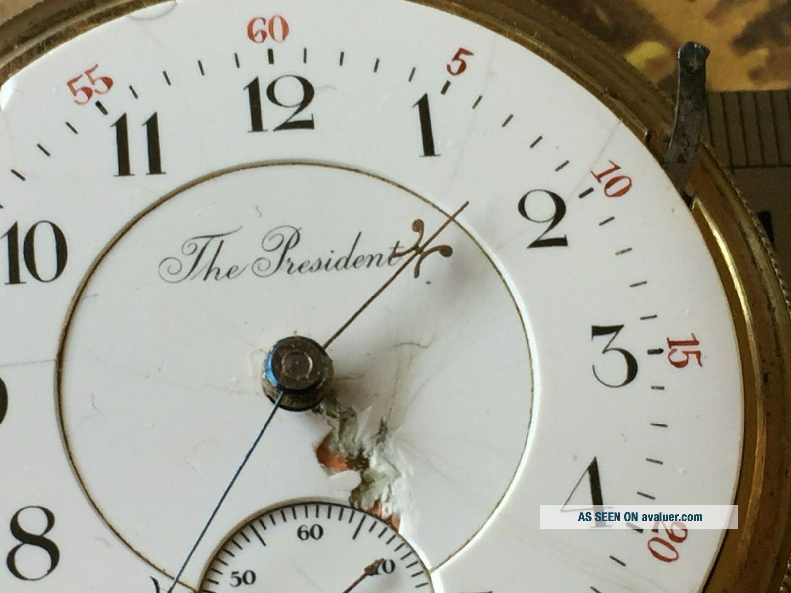 1880 ' S U S Watch Co. (Waltham) 18 Size, The President Pocket Watch ...