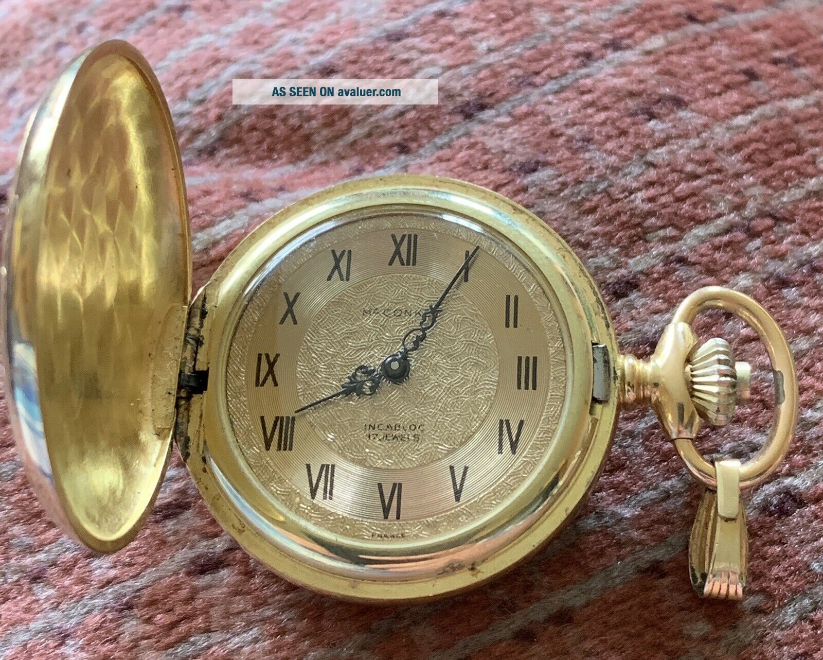 Vintage Arnex Incabloc 17 Jewel Pocket Watch And Case | #6901650