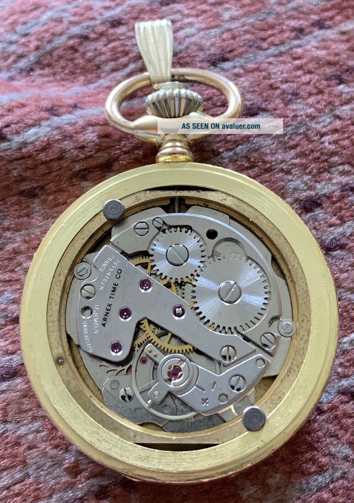 Vintage Arnex Incabloc 17 Jewel Pocket Watch And Case | #6901650
