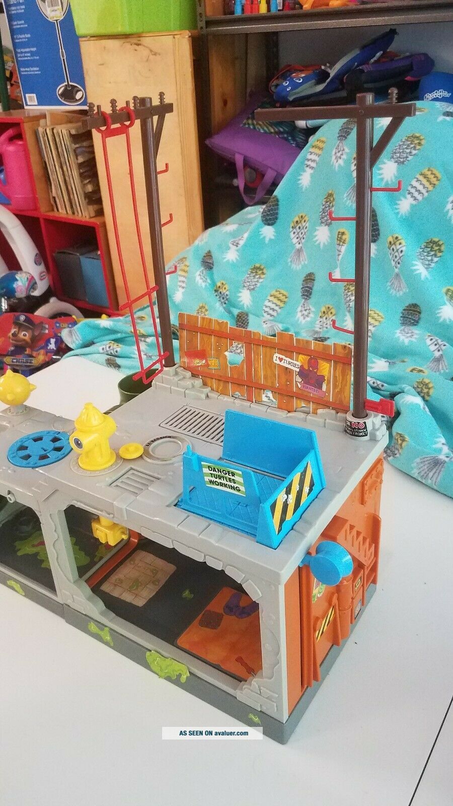 Vintage 1989 Teenage Mutant Ninja Turtles Sewer Lair Playset Complete ...