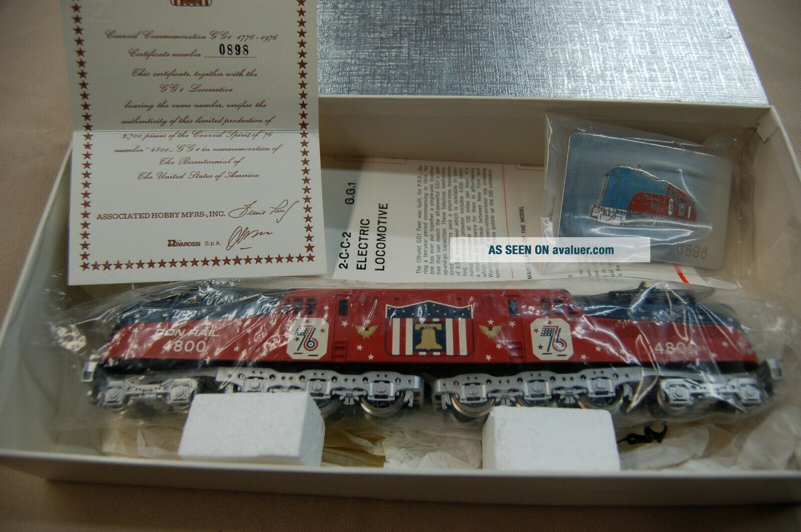 Vintage AHM/Rivarossi HO GG1 Electric Conrail 4800 Bicentennial | #6916685