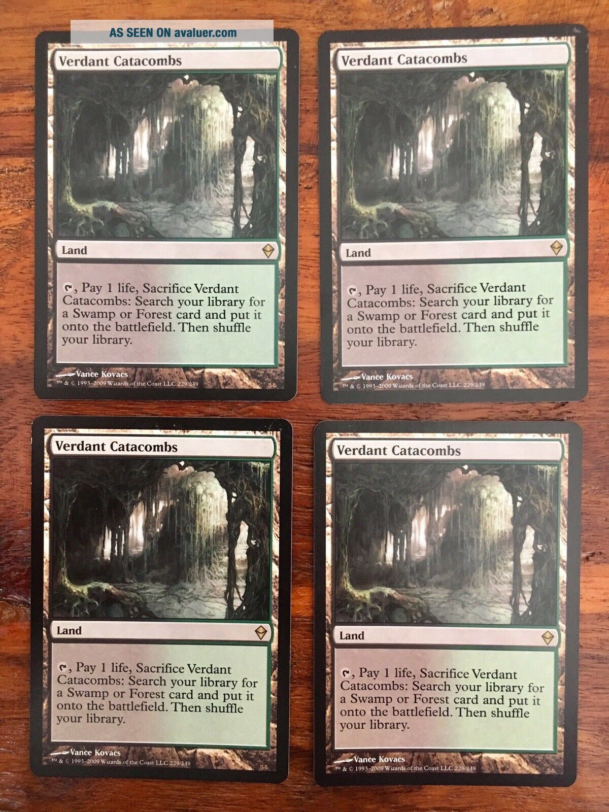 Verdant Catacombs X4 Zendikar Mtg Fetch | #6936237