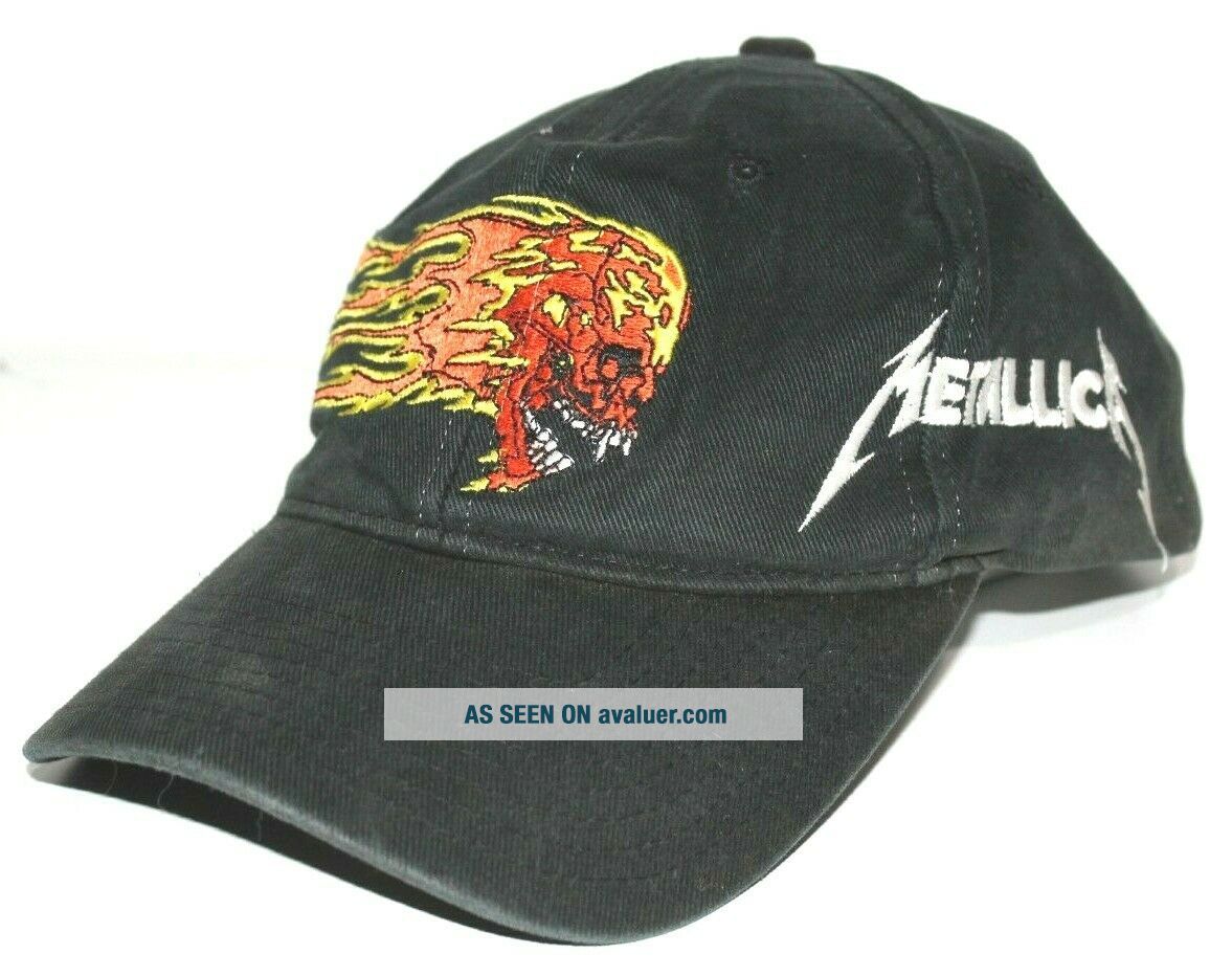 Vintage 1994 Metallica Flaming Skull Hat Cap GIANT LICENCED Concert ...