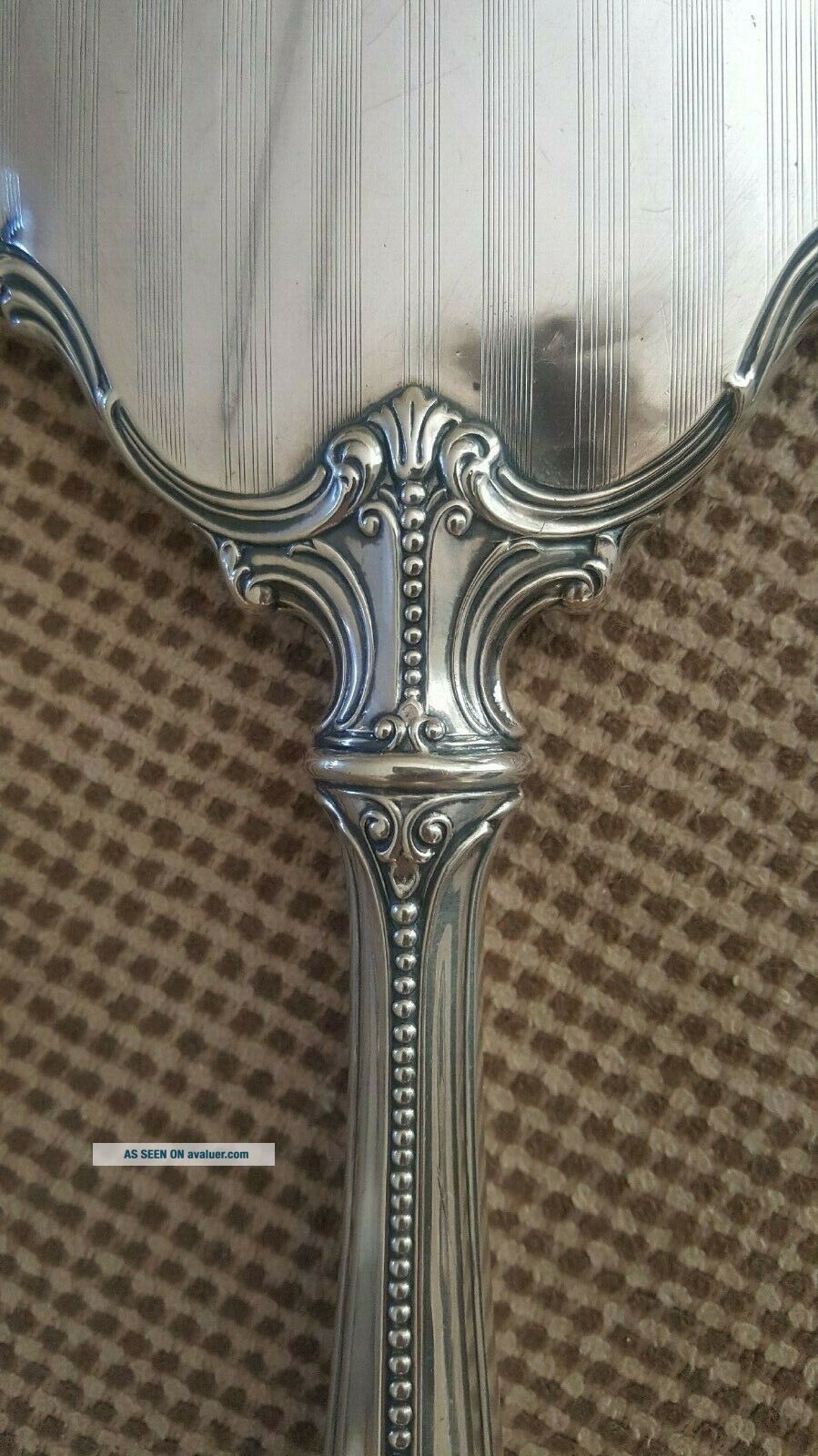 GORGEOUS VINTAGE WEBSTER STERLING SILVER BRUSH AND MIRROR SET | #6946885