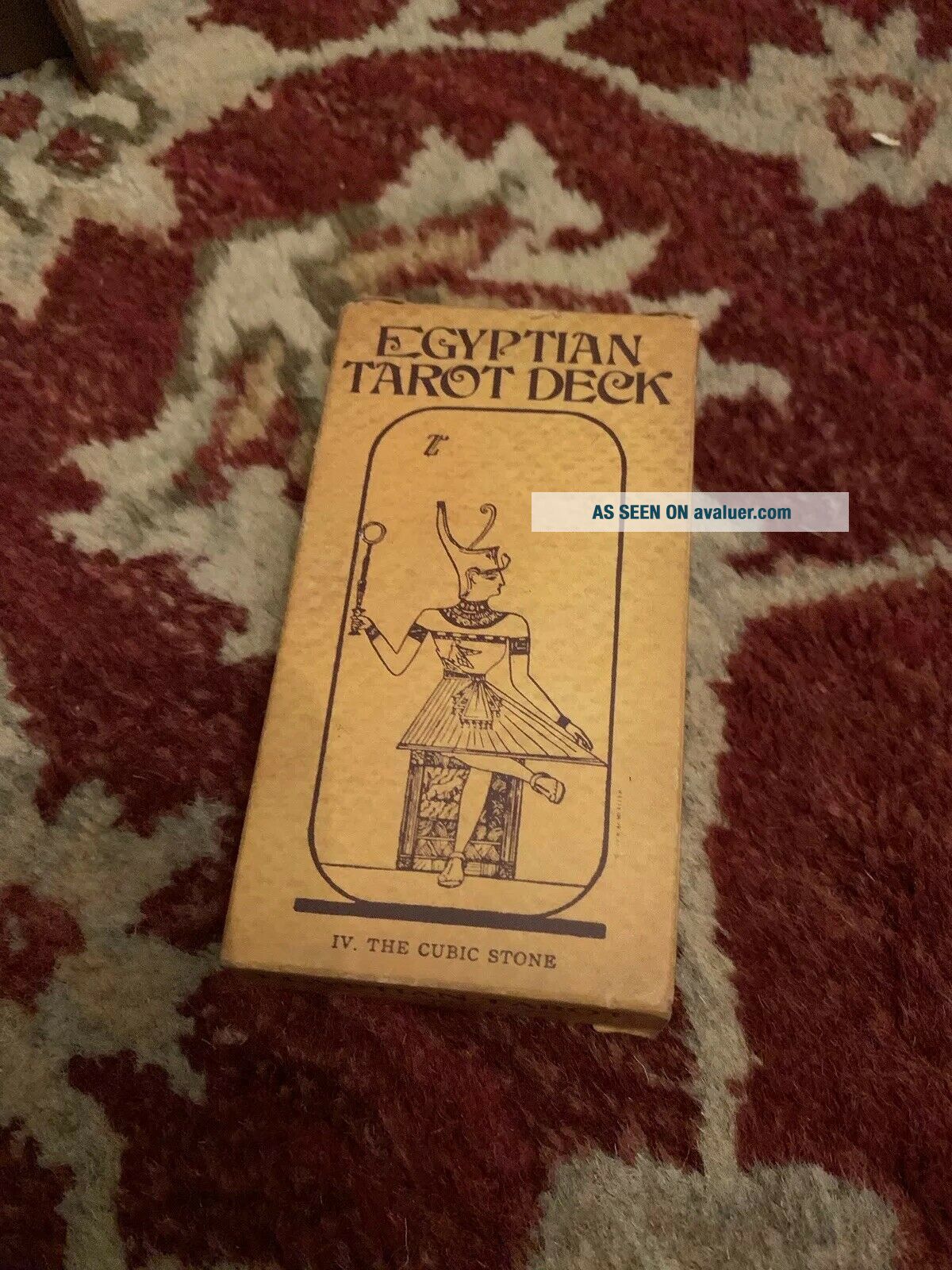 EGYPTIAN TAROT CARDS DECK The Cubic Stone Stuart R Kaplan RARE Complete ...