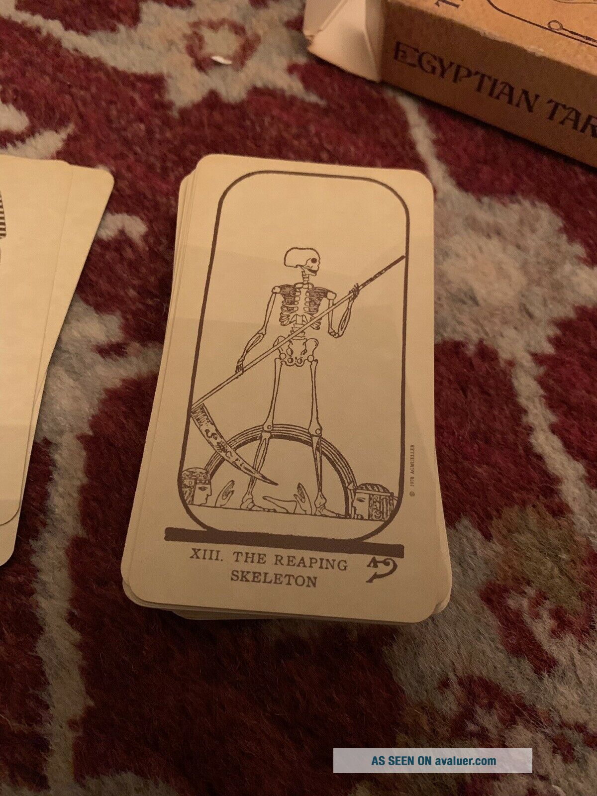 EGYPTIAN TAROT CARDS DECK The Cubic Stone Stuart R Kaplan RARE Complete ...