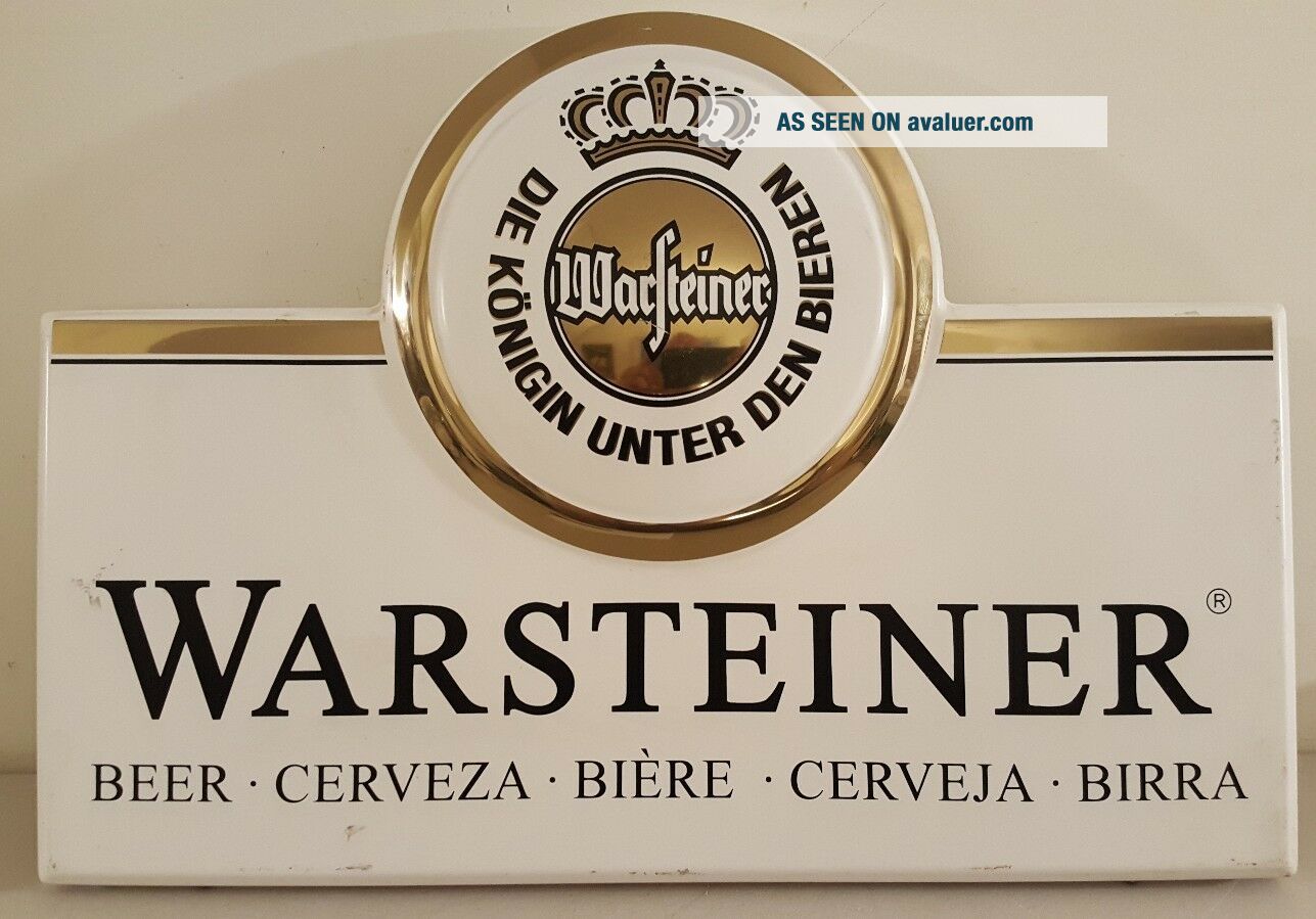 RARE Vintage WARSTEINER German Beer Bar Advertising Wall Sign Germany ...