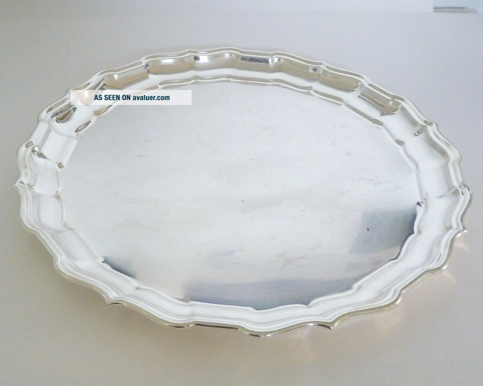 Vintage Reed & Barton Signed 16 " Silver Plate Serving Tray Chippendale ...