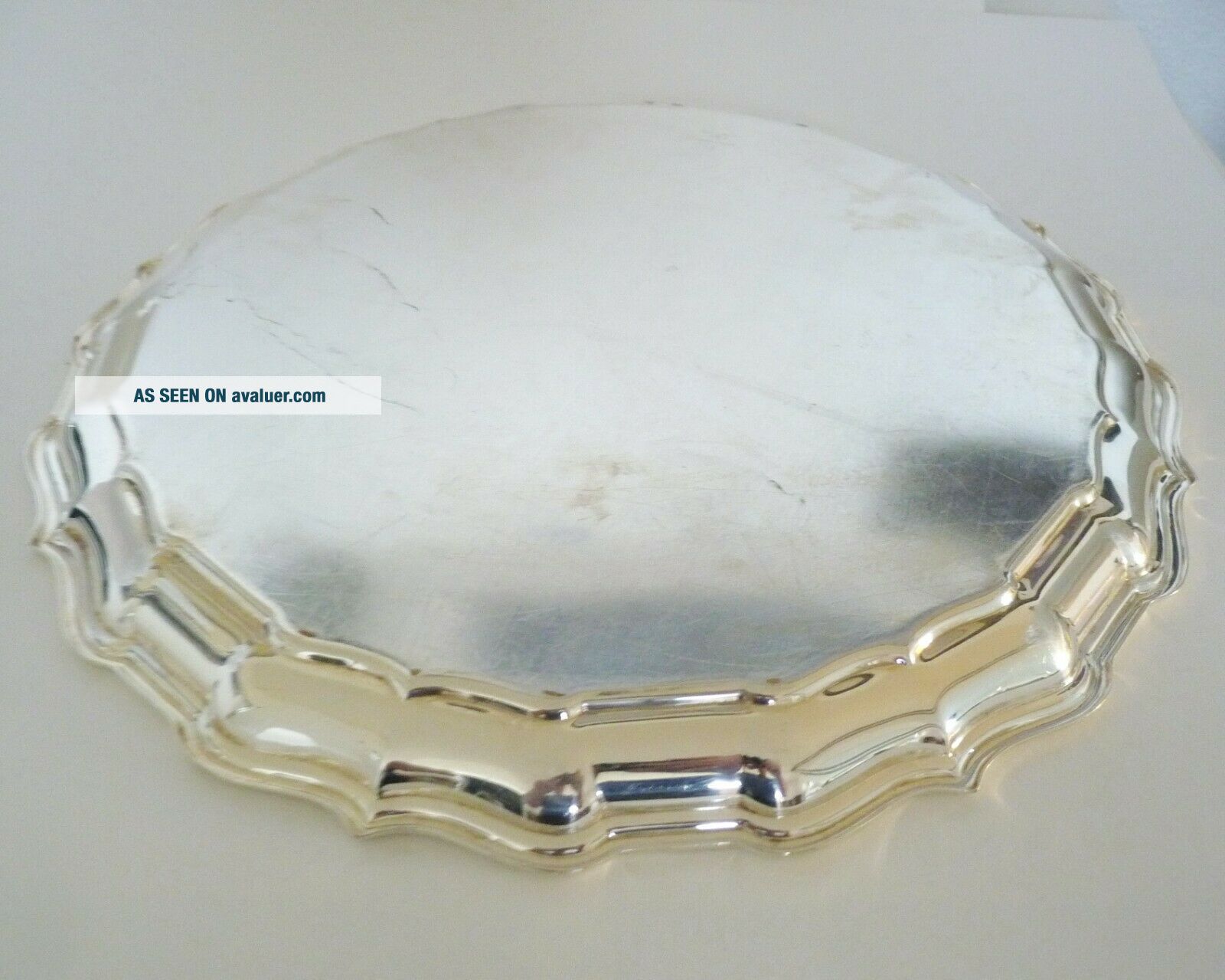 Vintage Reed & Barton Signed 16 " Silver Plate Serving Tray Chippendale ...