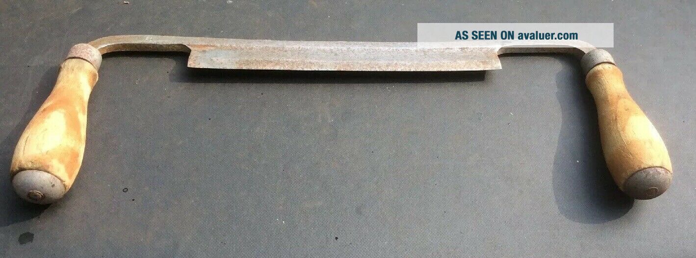 Vintage Worth 8” Draw Knife, Wood Tool | #6986131