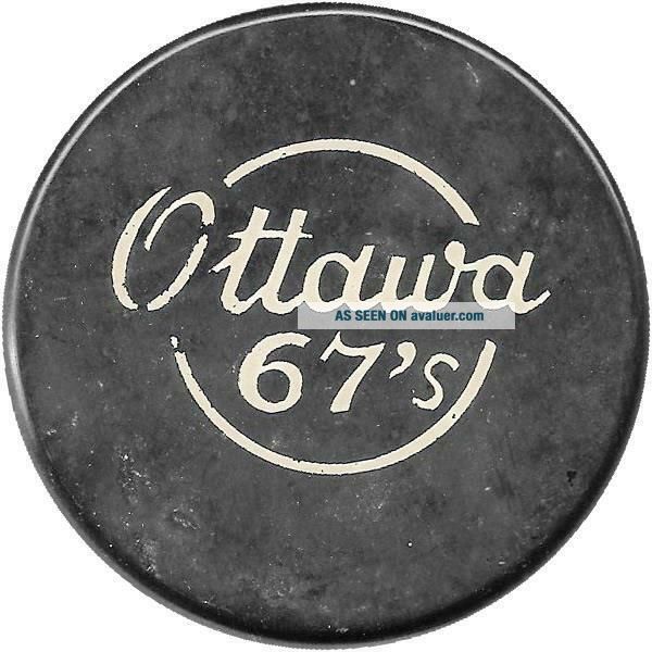 OTTAWA 67 ' S OHL ONTARIO JUNIOR HOCKEY LEAGUE OFFICIAL VERY OLD ...