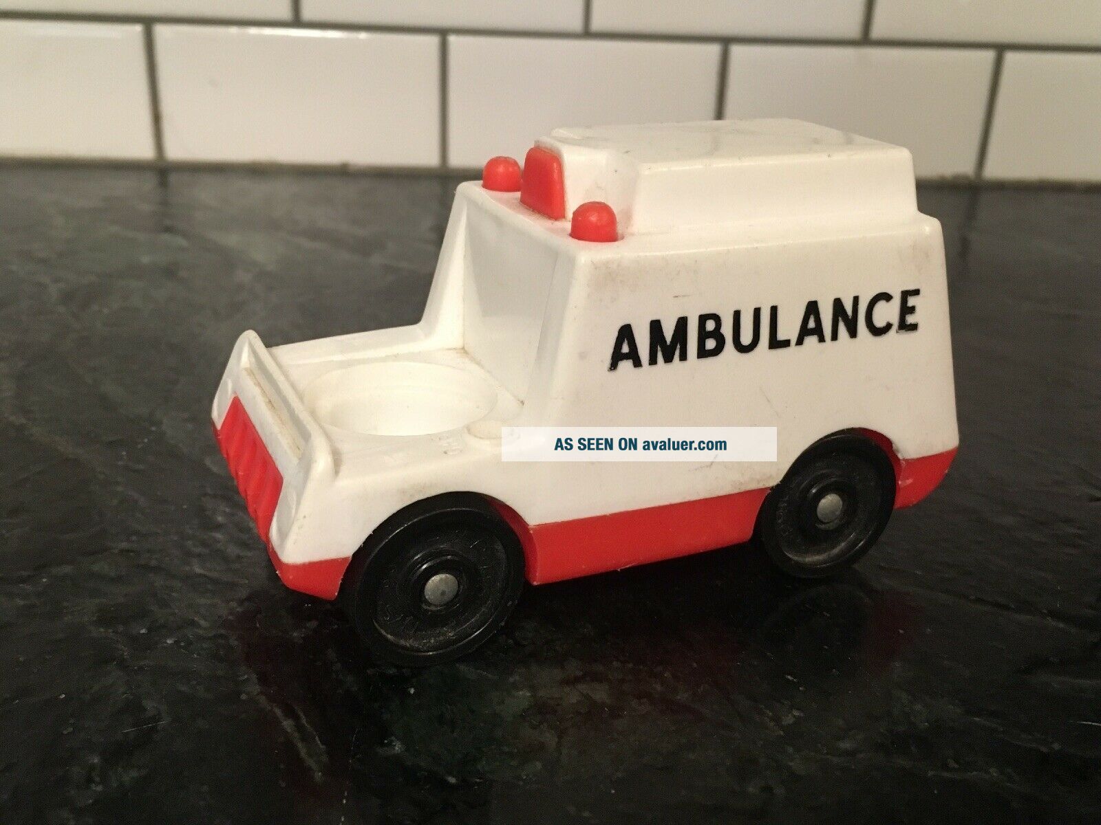 Three Vehicles Vintage Fisher Price Little People Ambulance Police Mail ...