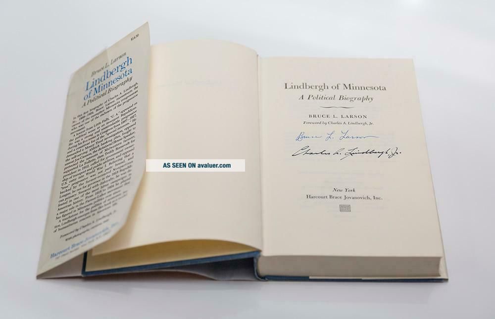 Bruce L Larson / Lindbergh Of Minnesota A Political Biography Signed ...
