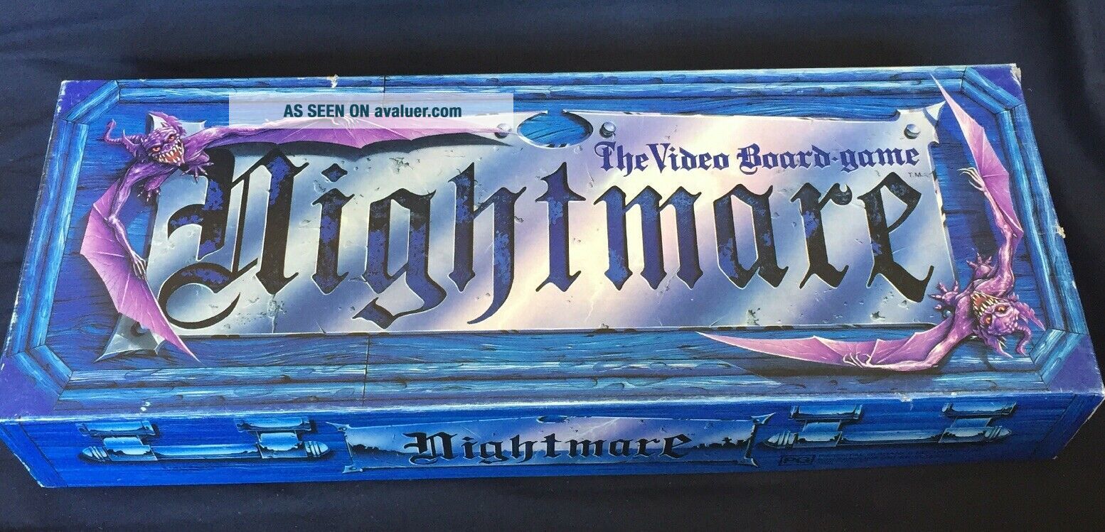 NIGHTMARE BOARD GAME Vintage VHS Video 100 COMPLETE Tabletop FAMILY ...