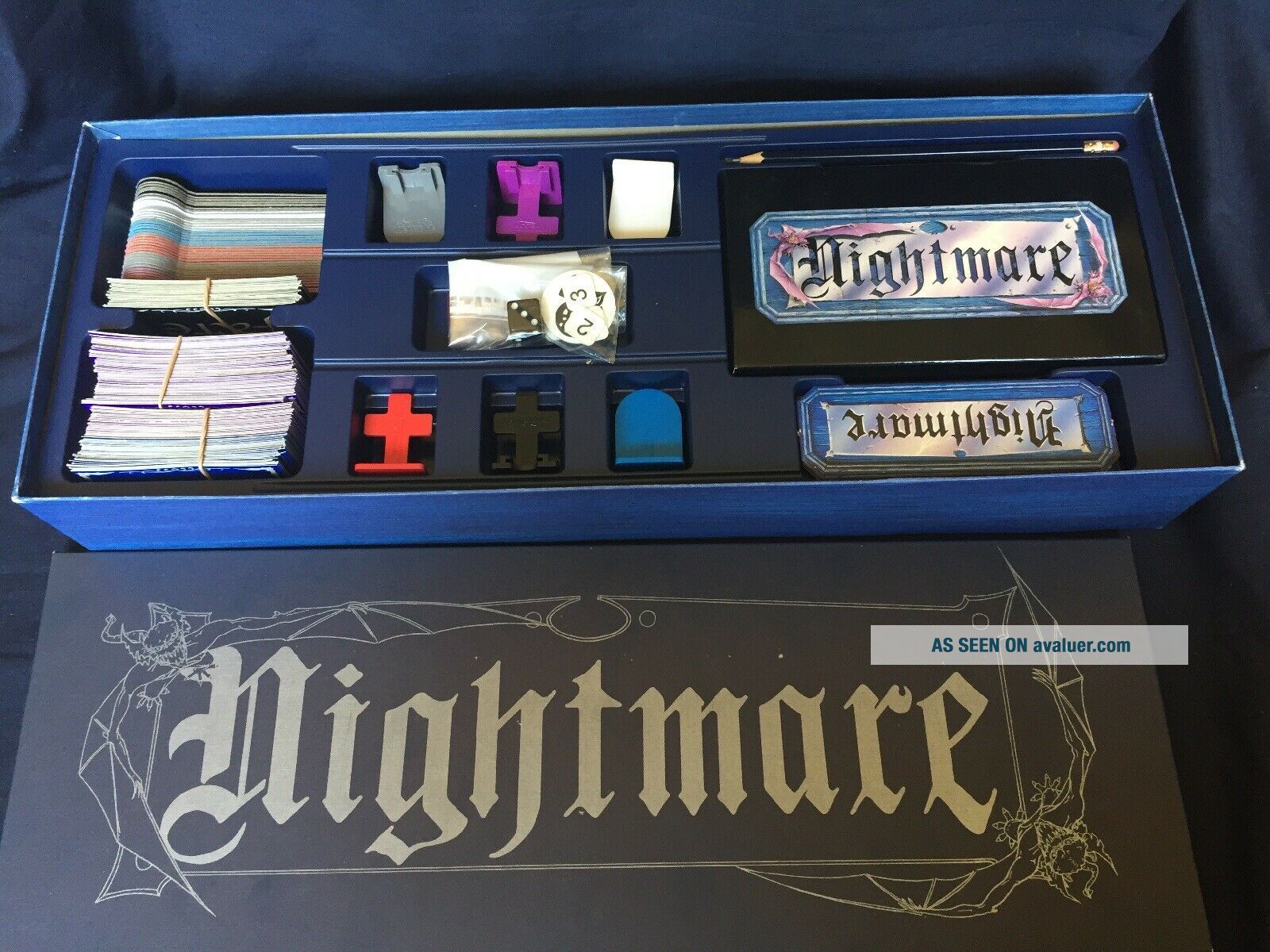 NIGHTMARE BOARD GAME Vintage VHS Video 100 COMPLETE Tabletop FAMILY ...