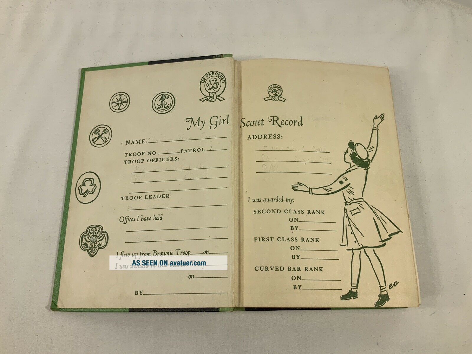 VINTAGE 1955 GIRL SCOUT HANDBOOK INTERMEDIATE PROGRAM | #7008689
