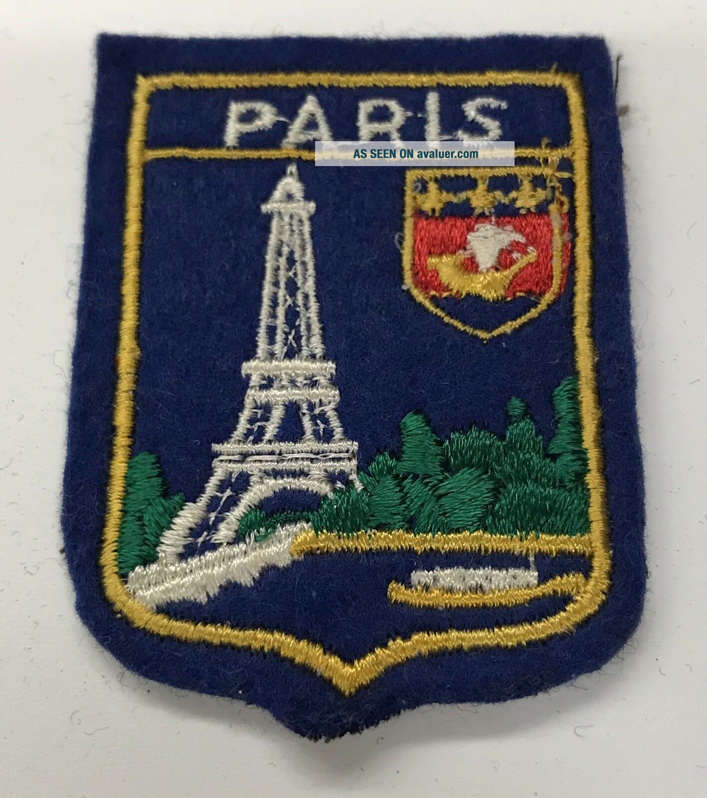 PARIS Vintage Patch Badge Eiffel Tower FRANCE Resort Souvenir Travel ...