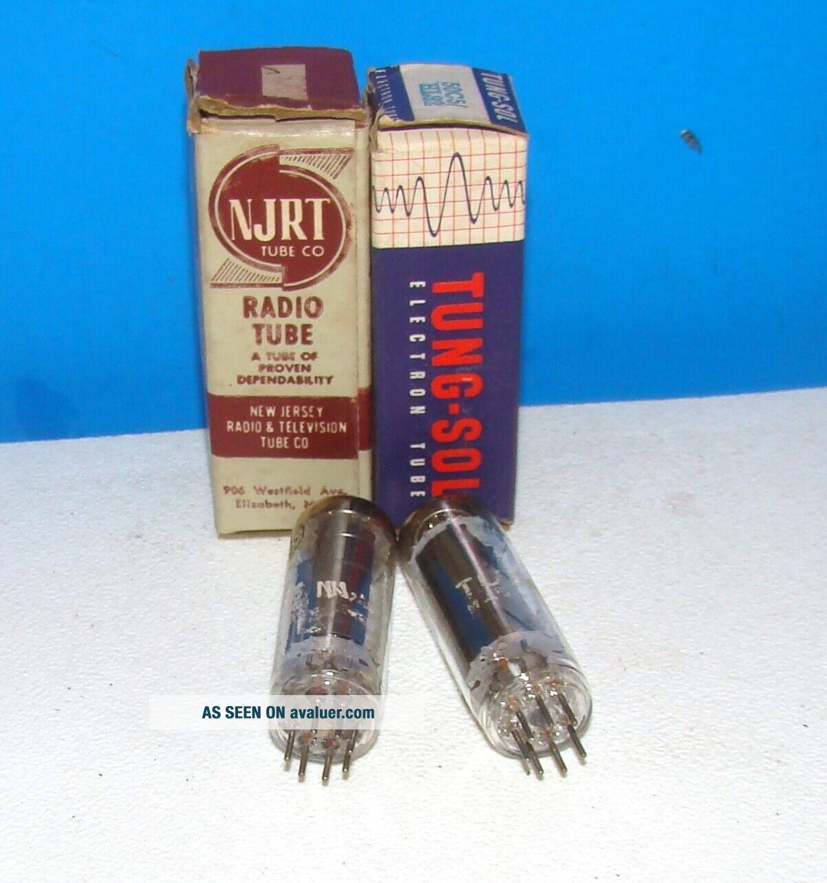 50C5 HL92 NOS Sylvania RCA Radio Vintage Amplifier Audio Vacuum Tubes 2 ...