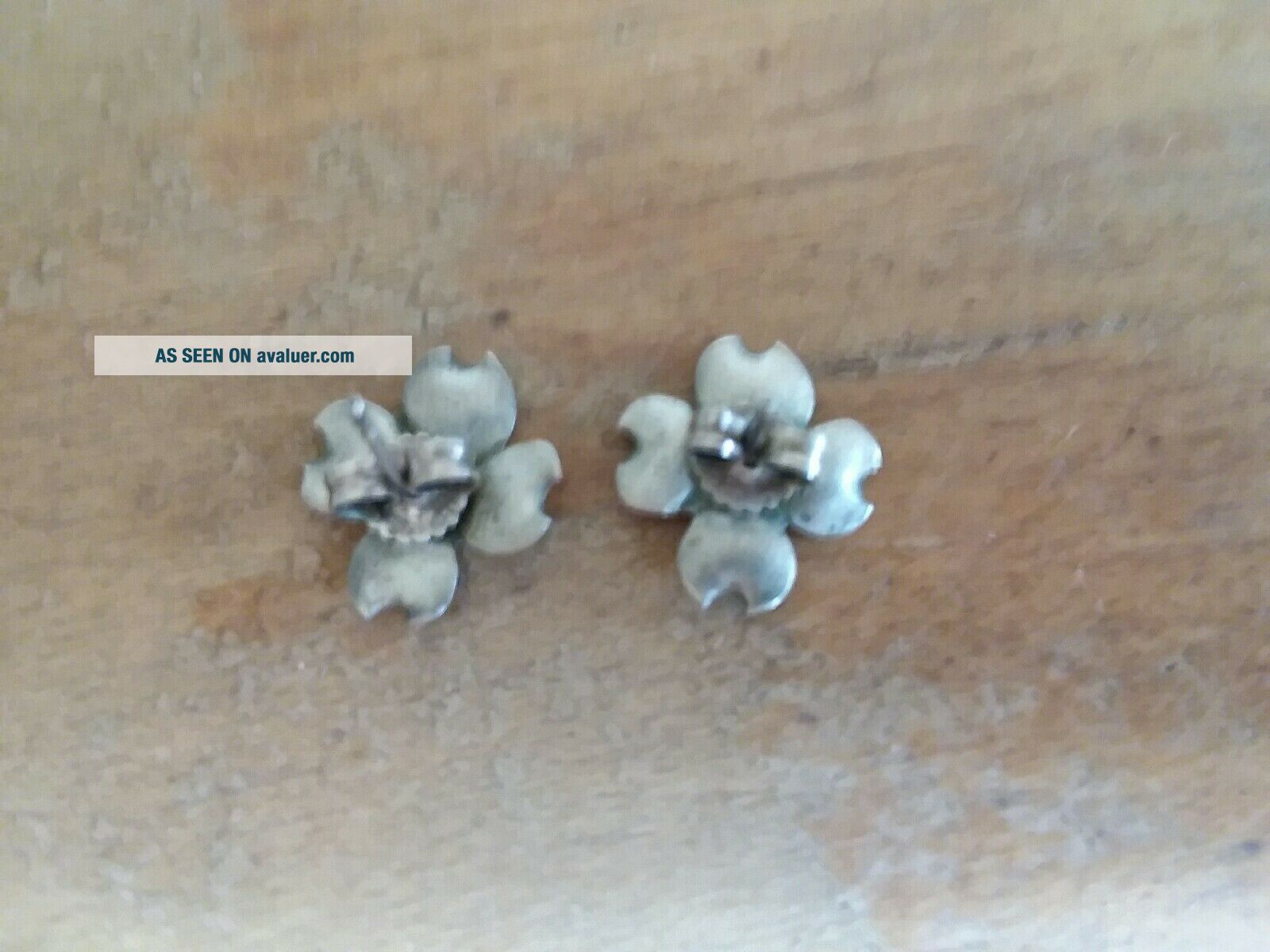 Vintage Stuart Nye Sterling Silver Dogwood Flower Stud Earrings Signed ...