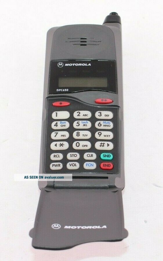 Vintage MOTOROLA MicroTAC DPC650 Flip Cell Phone Retractable Antenna ...