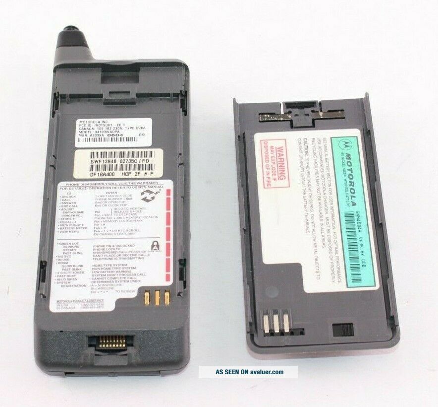 Vintage MOTOROLA MicroTAC DPC650 Flip Cell Phone Retractable Antenna ...
