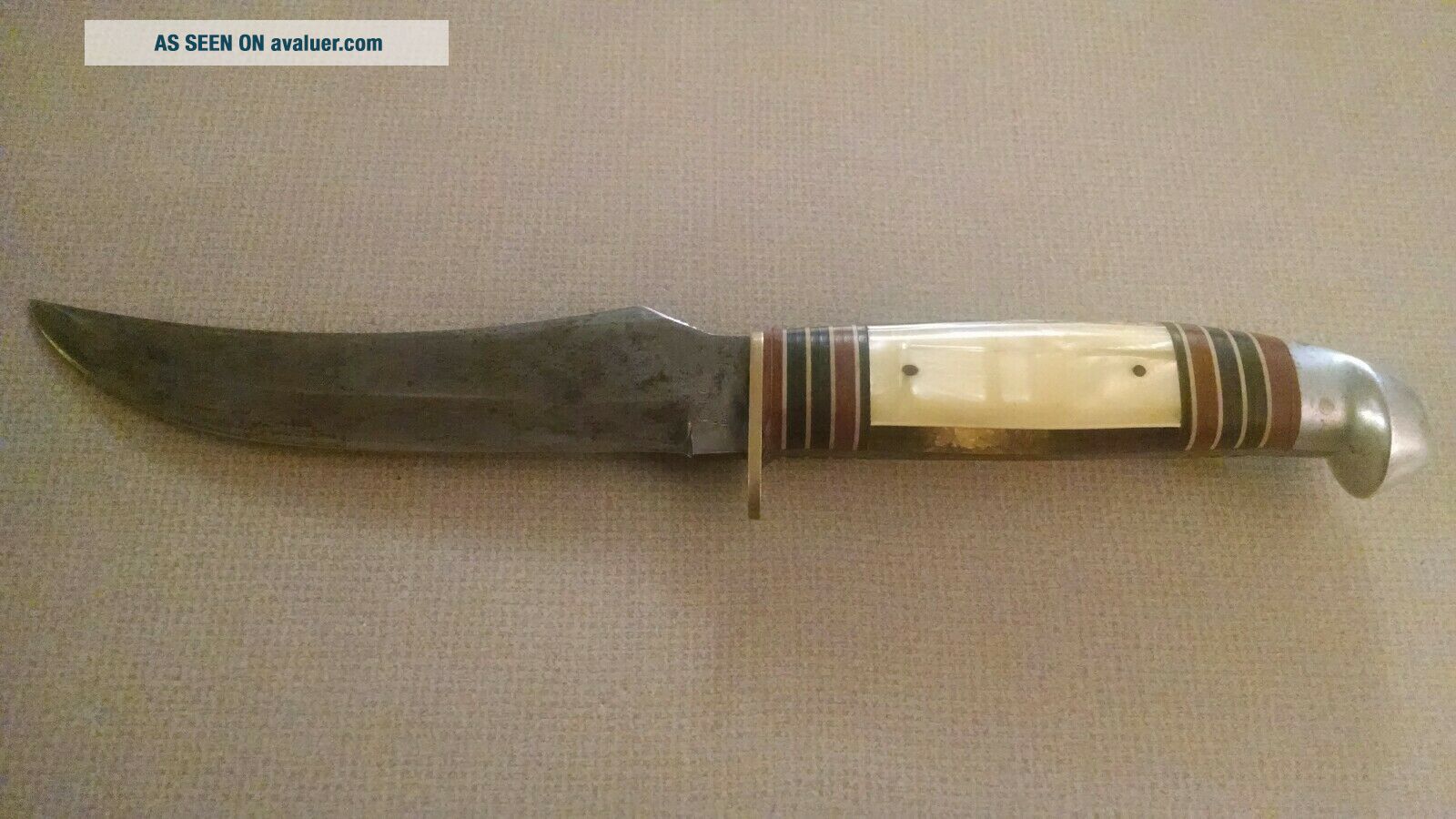 VINTAGE OLD RANGER FIXED BLADE HUNTING KNIFE (RARE OLD HUNTING KNIFE ...