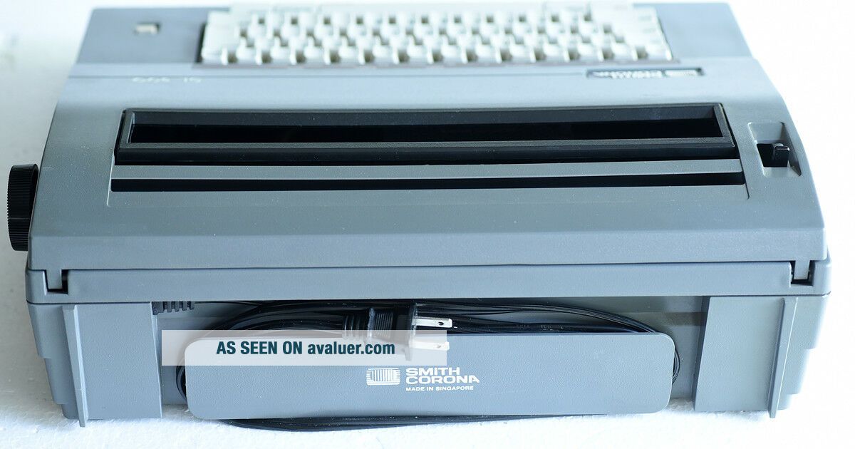 VINTAGE SMITH CORONA TYPEWRITER SL 500 PORTABLE ELECTRIC TYPEWRITER W ...