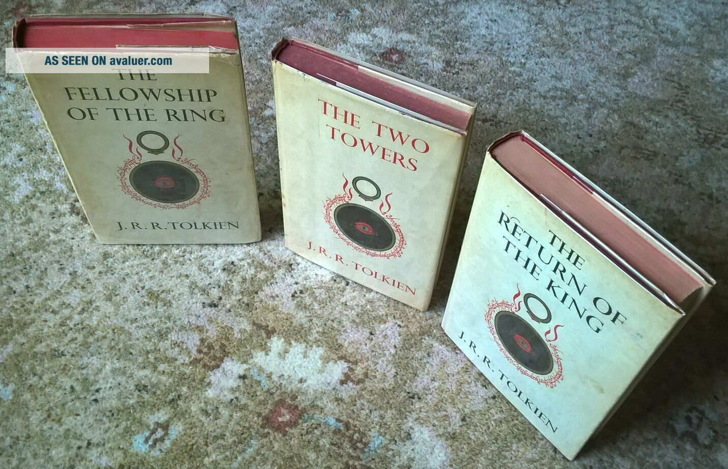 Lord Of The Rings Tolkien First 1st Edition Set Fellowship Two Tower ...