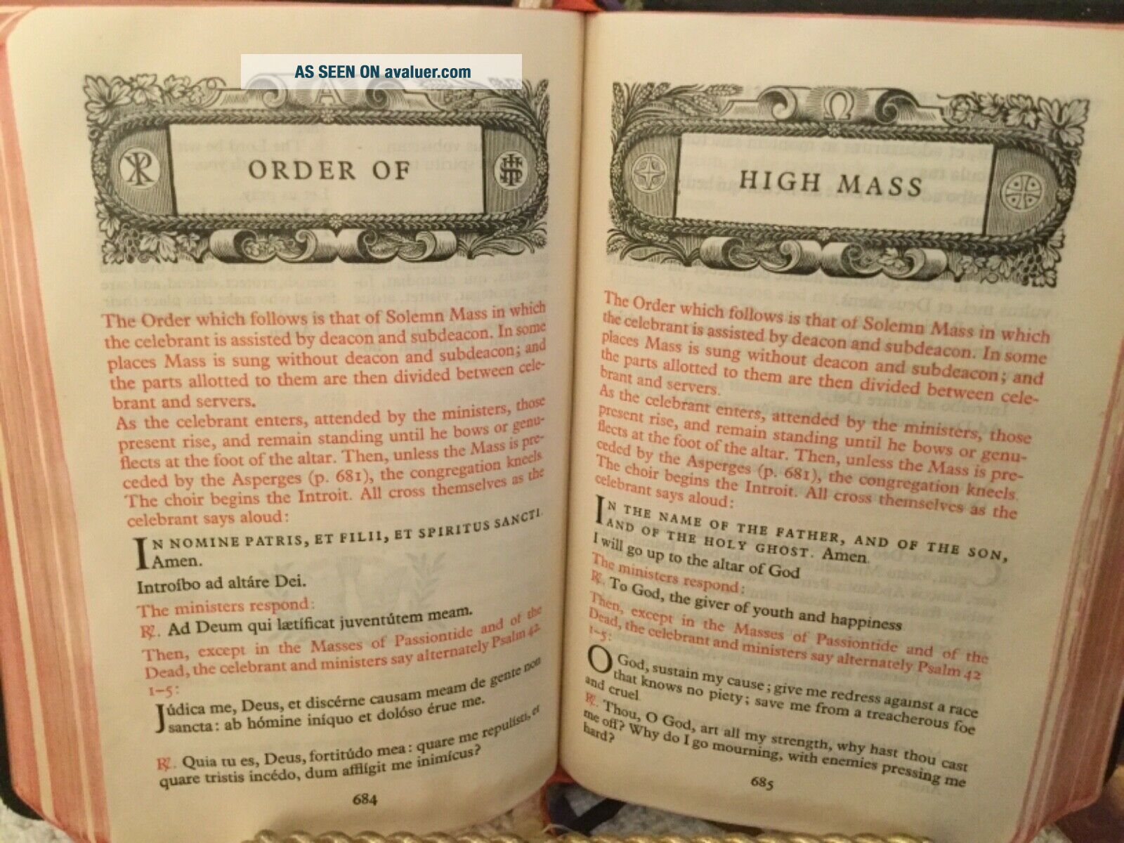 The Missal In Latin And English 1950 Sheed And Ward Vintage Catholic ...