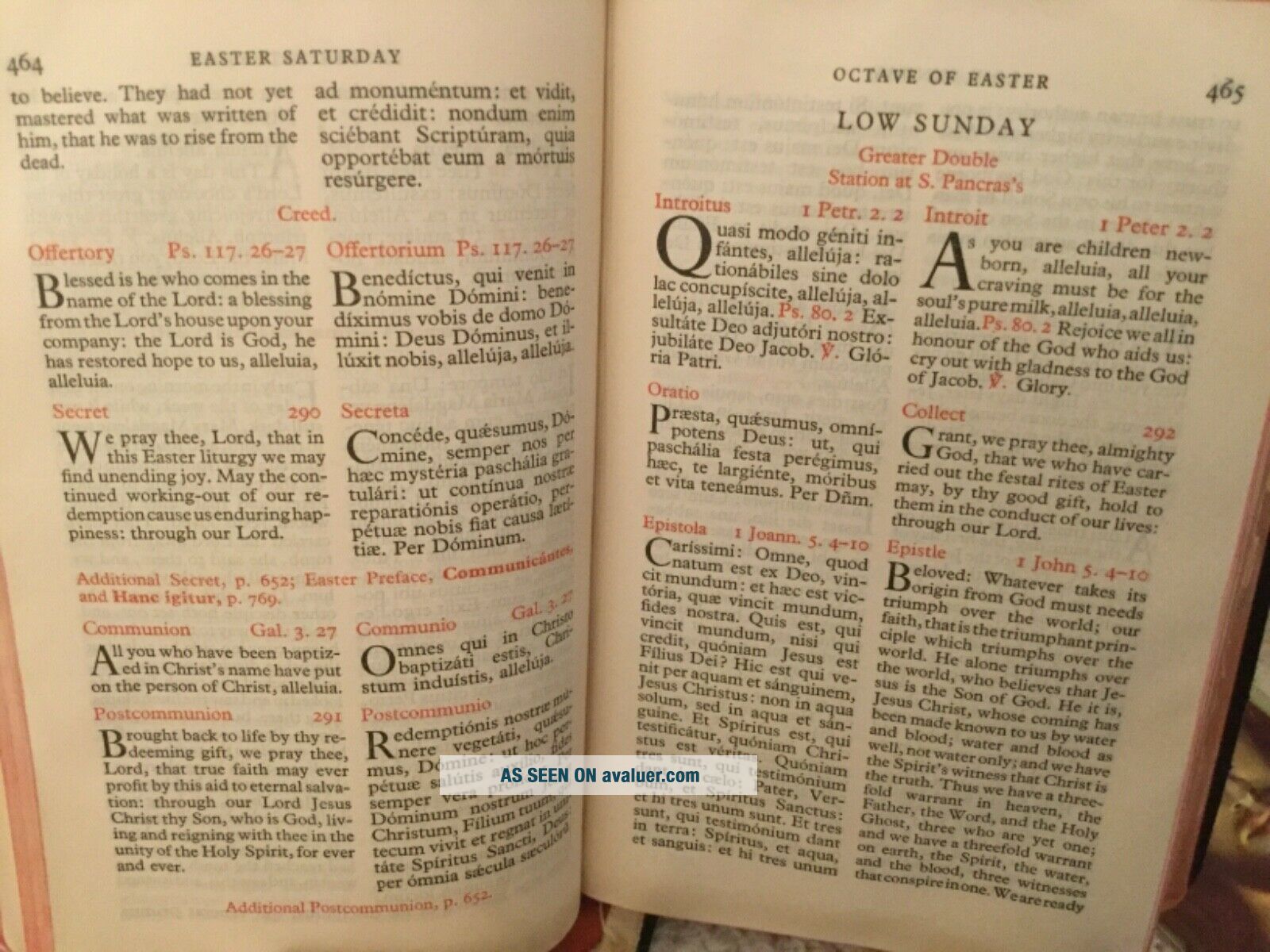 The Missal In Latin And English 1950 Sheed And Ward Vintage Catholic ...