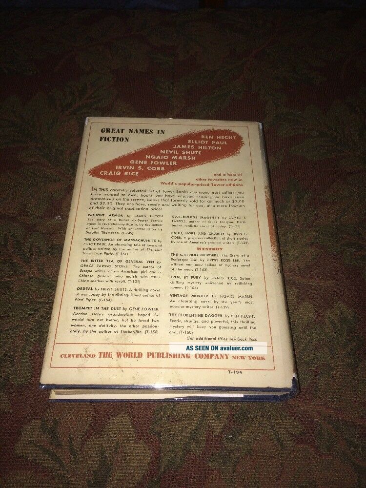 1st The Bruiser - Jim Tully Vintage Boxing 1943 HC In Mylar | #7066991