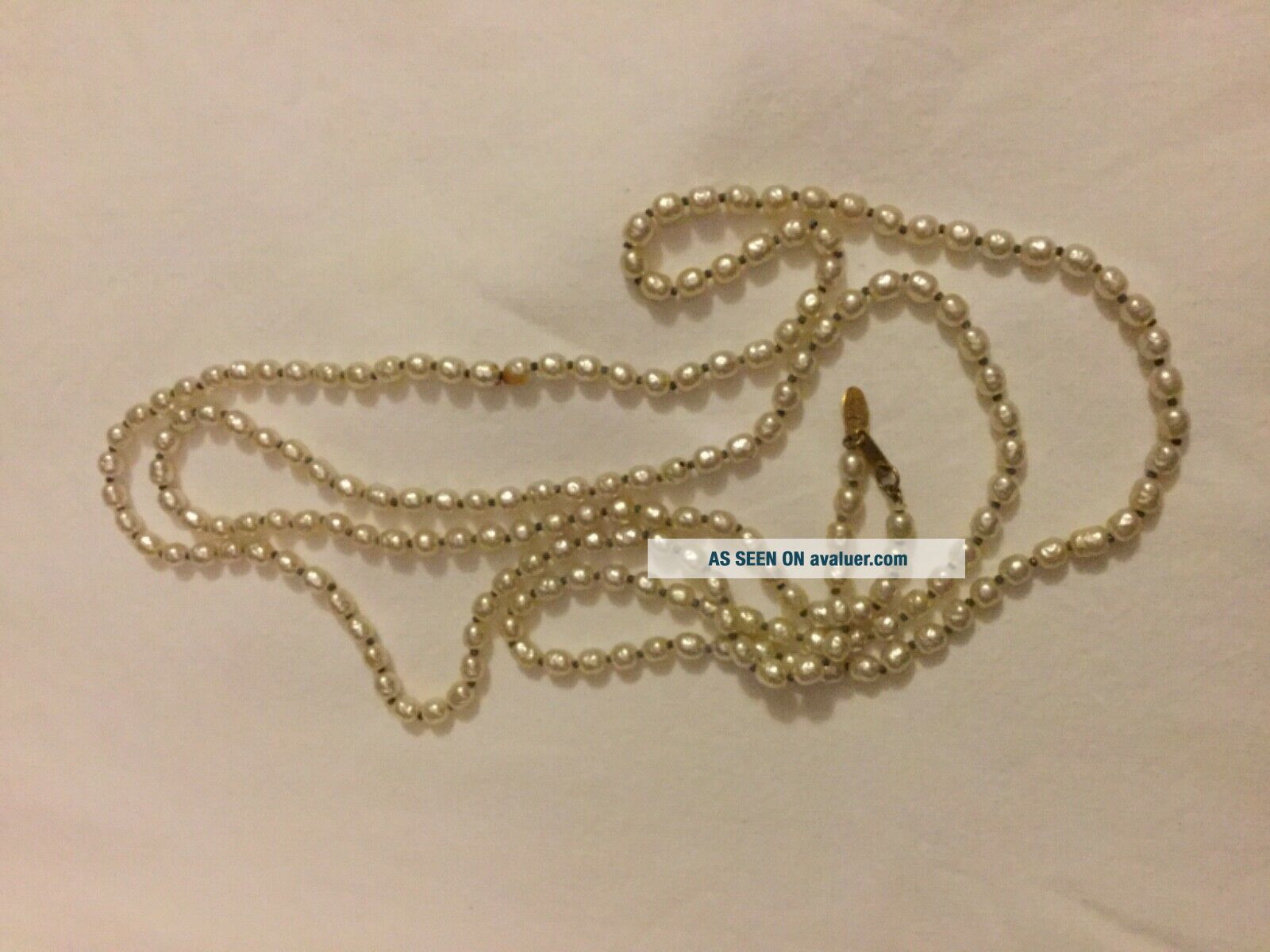 Vintage Miriam Haskell Baroque Pearl Beaded Necklace | #7099180
