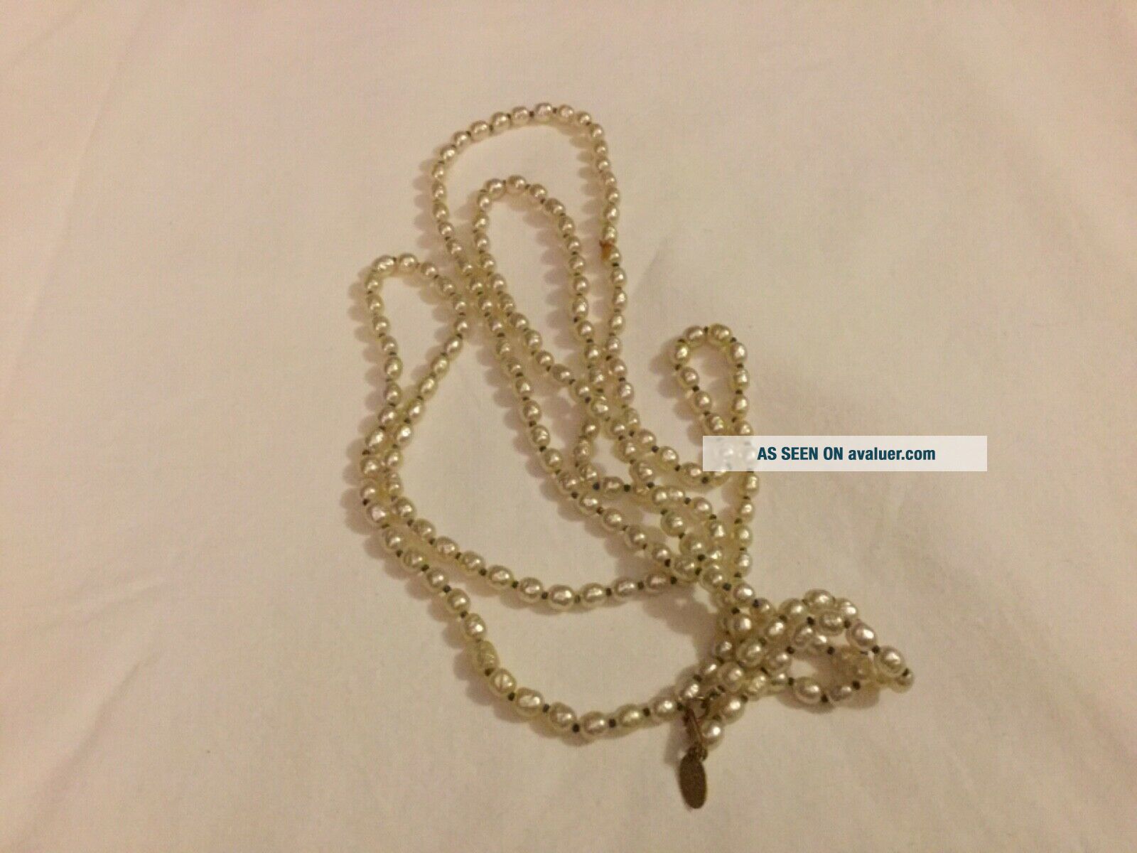 Vintage Miriam Haskell Baroque Pearl Beaded Necklace | #7099180