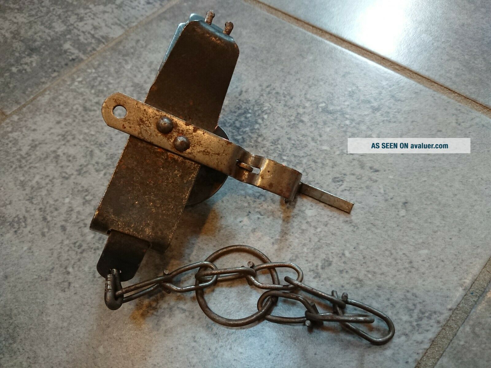 Vintage Oneida Victor Jump 1 1/2 Animal Single Spring Leg Trap Cabin ...
