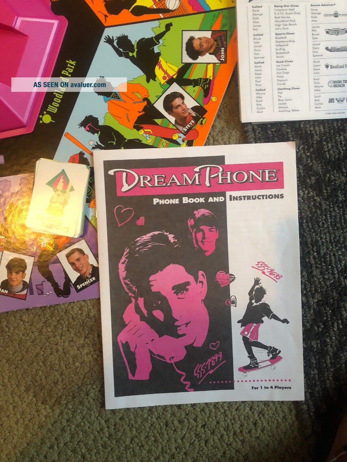 Vintage Milton Bradley Electronic Dream Phone Board Game - Complete ...