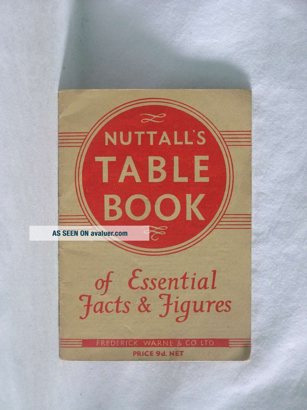 Nuttall " S Table Book Of Essential Facts And Figures, Nuttall, Good ...