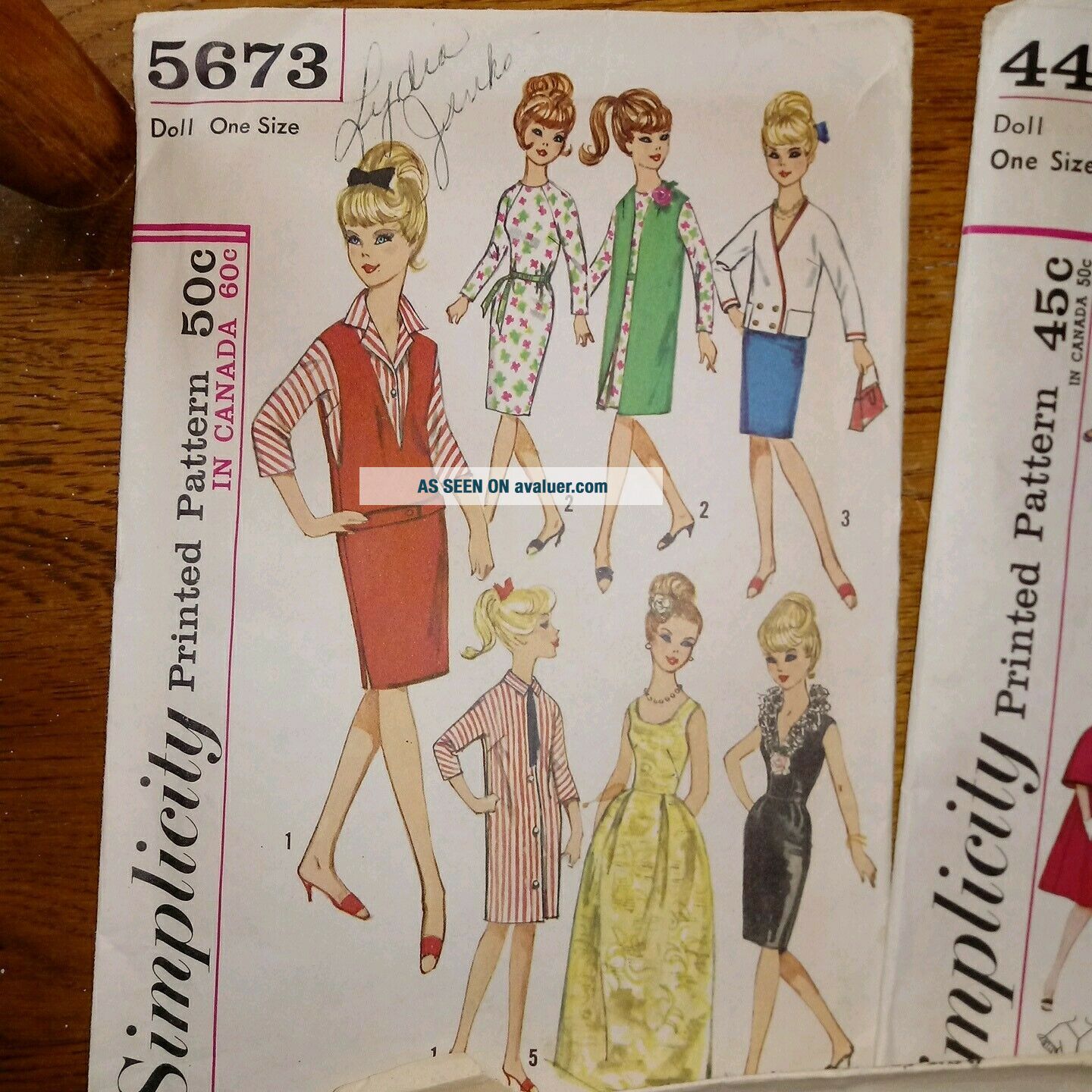 3 VINTAGE BARBIE CLOTHES PATTERNs SIMPLICITY THree Patterns | #7090945