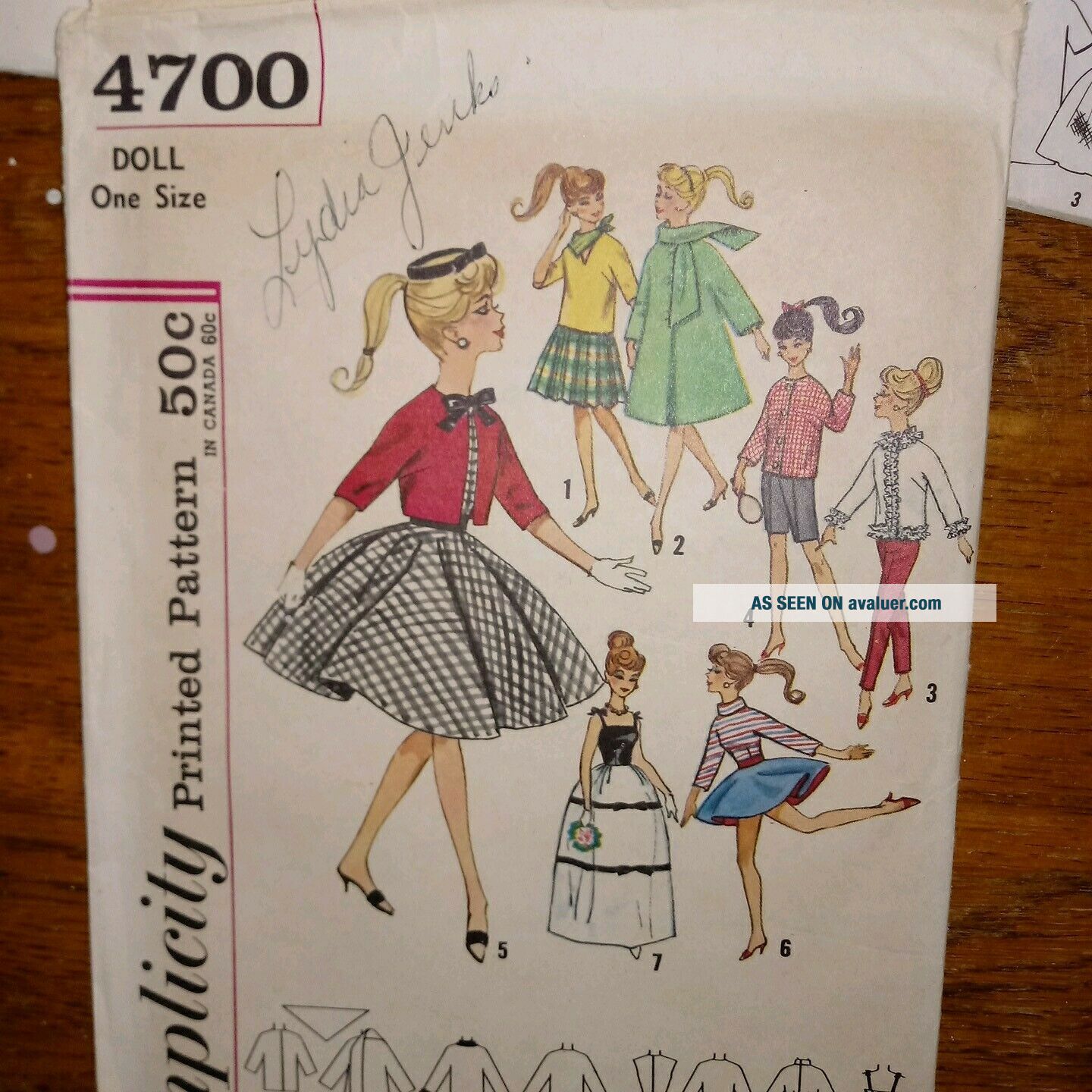 3 VINTAGE BARBIE CLOTHES PATTERNs SIMPLICITY THree Patterns | #7090945