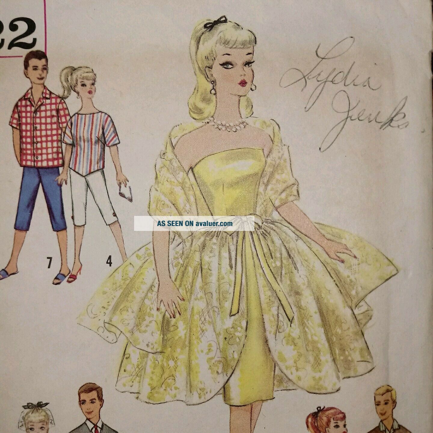 3 VINTAGE BARBIE CLOTHES PATTERNs SIMPLICITY THree Patterns | #7090945